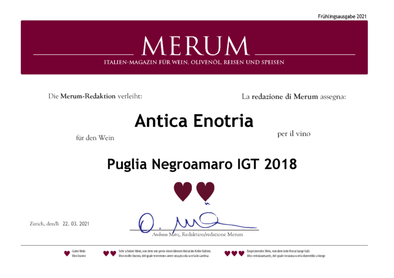 Merum 2021 - Antica Enotria